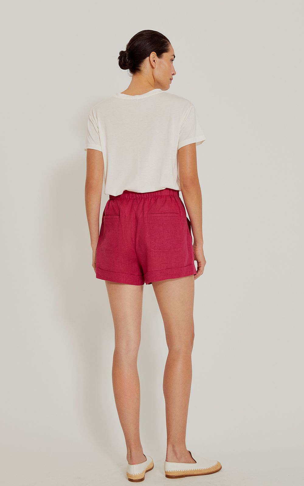 Short Básico Com Elástico Fucsia - Lenny Niemeyer